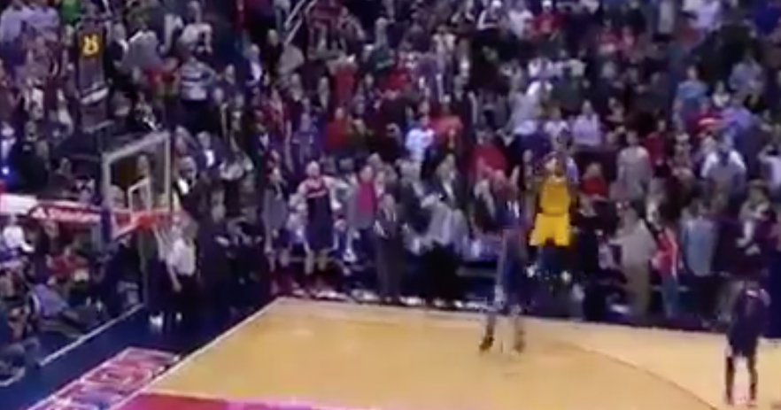 Video: LeBron James hits insane game-tying 3-point shot