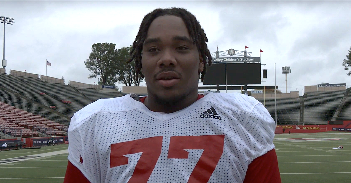 VIP Interview: Fresno State OL Toreon Penright talks move to right guard