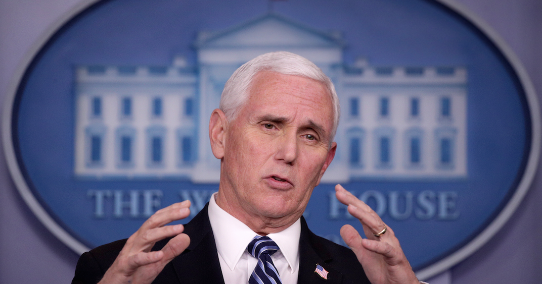 Mike Pence talking plan with College Football Playoff committee