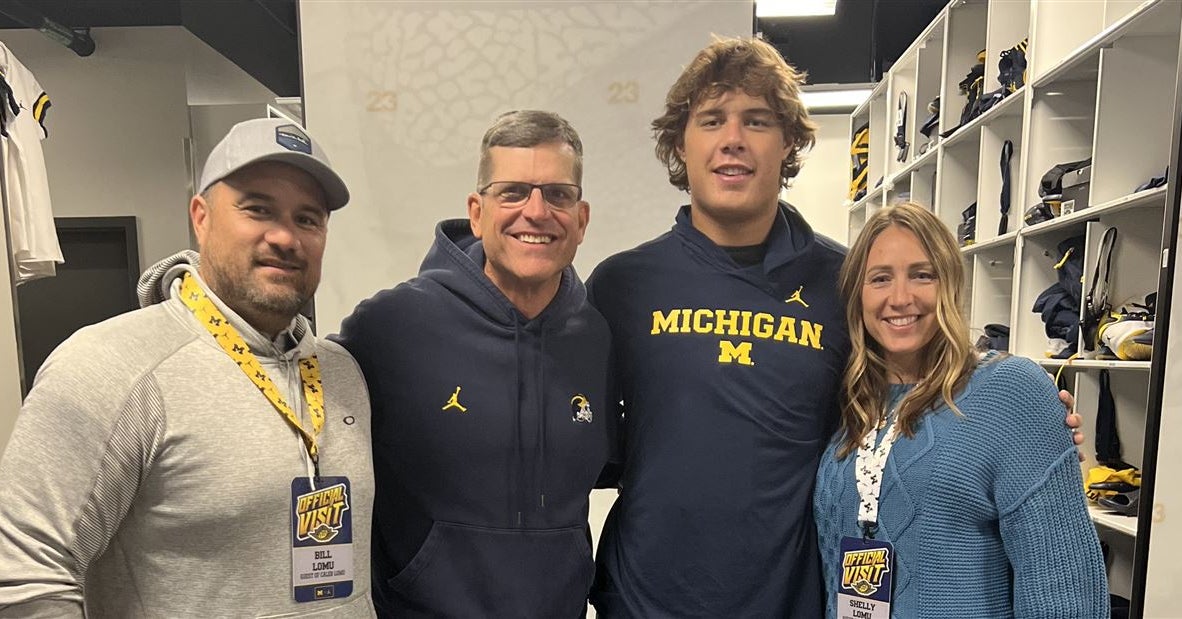 Top247 OL Caleb Lomu recaps Michigan official visit