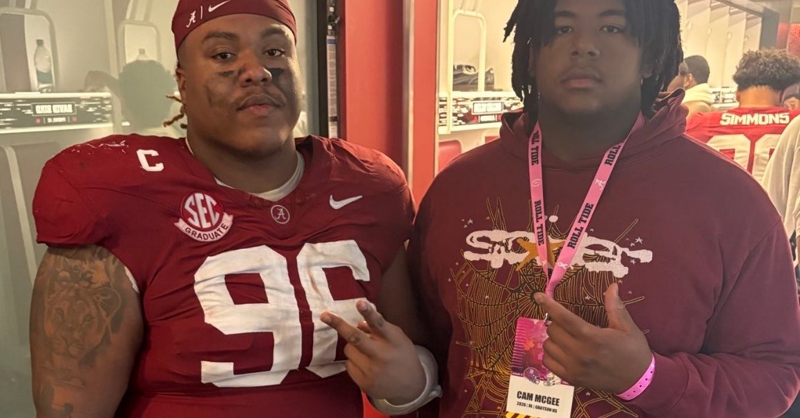 Alabama moves into top spot for 6-foot-3, 330 pound DL Cameron McGee ...