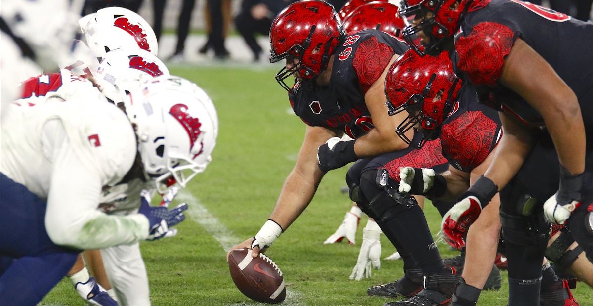 SDSU O-Line transfer Thomas Mirabella weighing options, including ...
