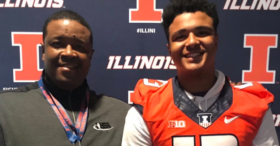 2019 Bloomington TE Griffin Moore visits Illini
