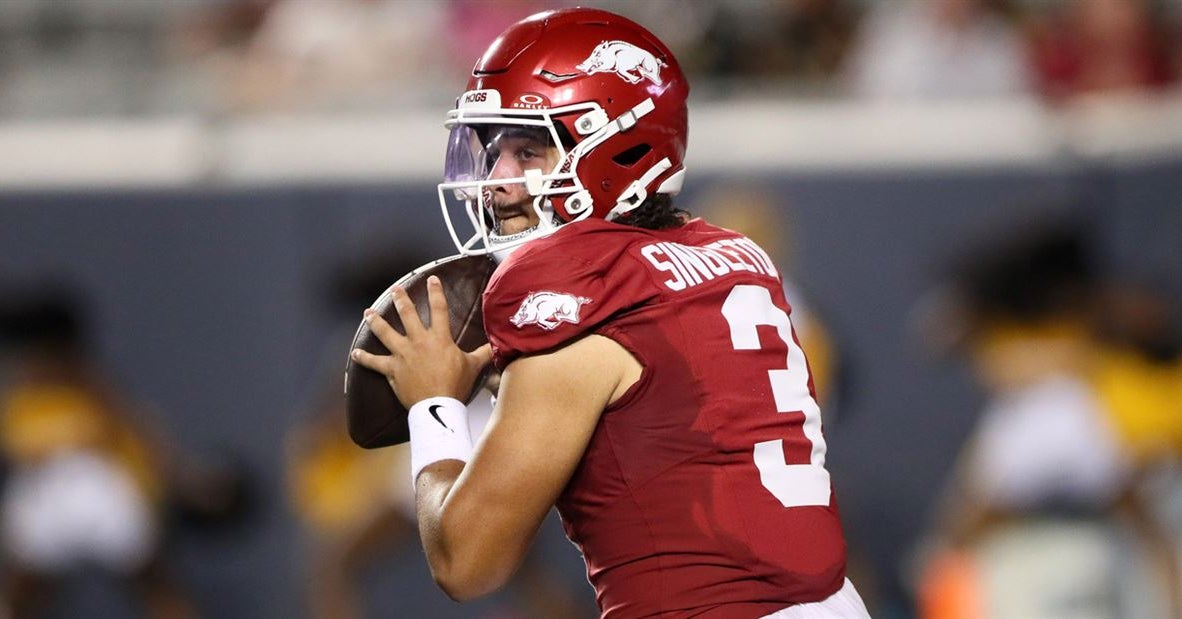 Arkansas quarterback transfer Malachi Singleton heading to Purdue