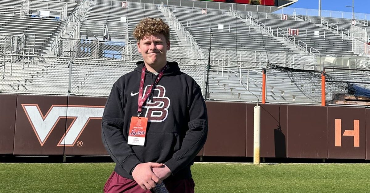 2026 OL Rhett Morris visits Virginia Tech, picks up an offer from the ...
