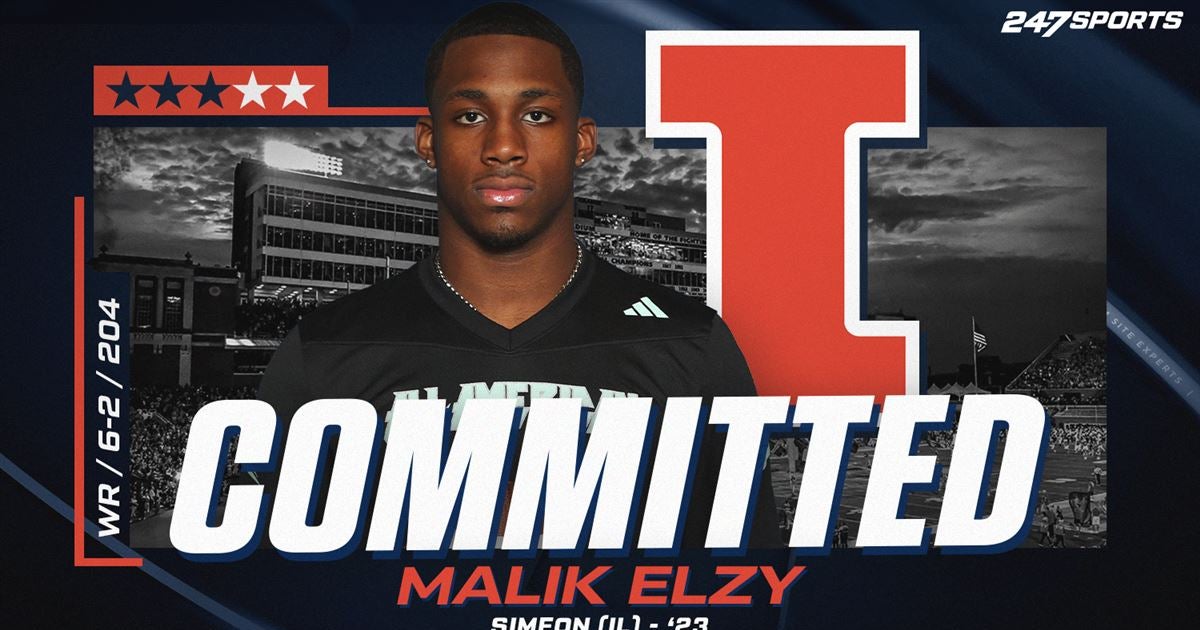 247Sports Composite four-star WR Malik Elzy commits to Illinois during ...