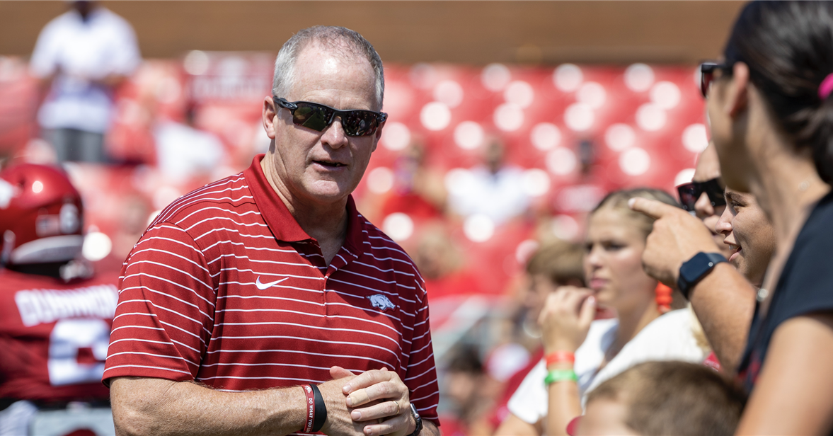 Arkansas Razorbacks AD Hunter Yurachek apologizes to fans for football ...