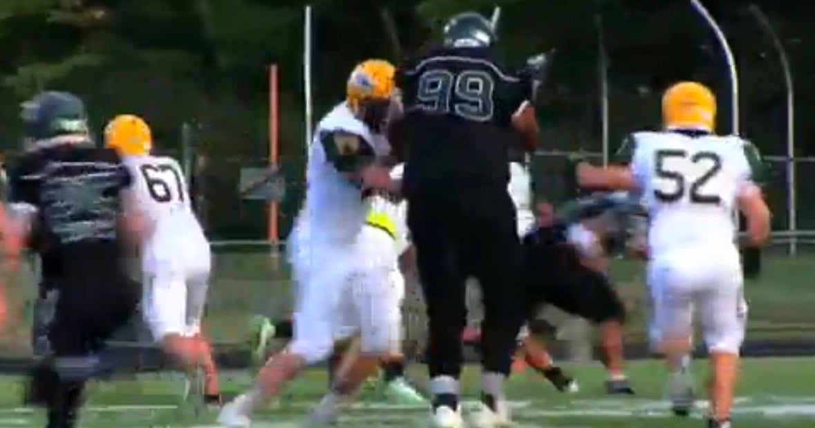 WATCH: 7-foot, 400-pound lineman hopes to get college interest