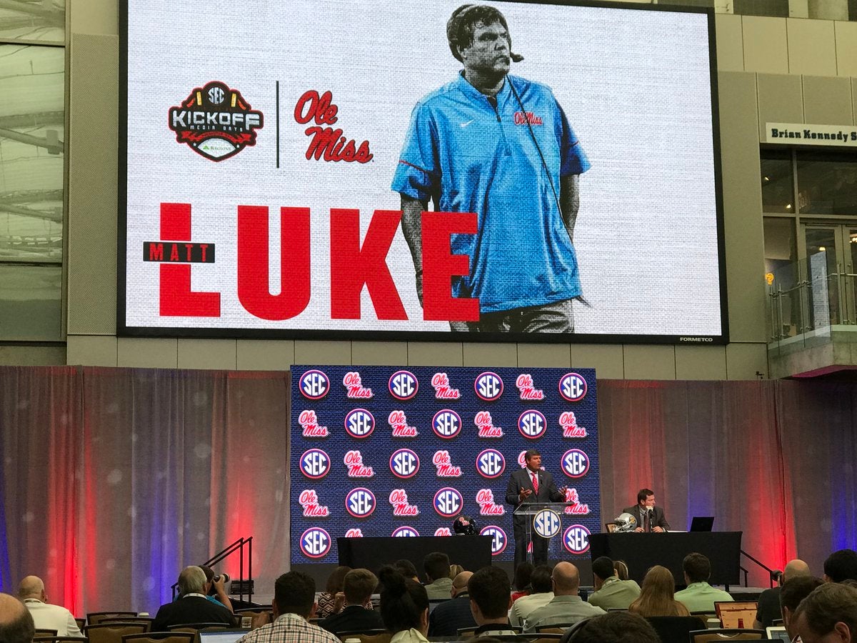 Everything Matt Luke Had to Say to Local Media at SEC Media Days