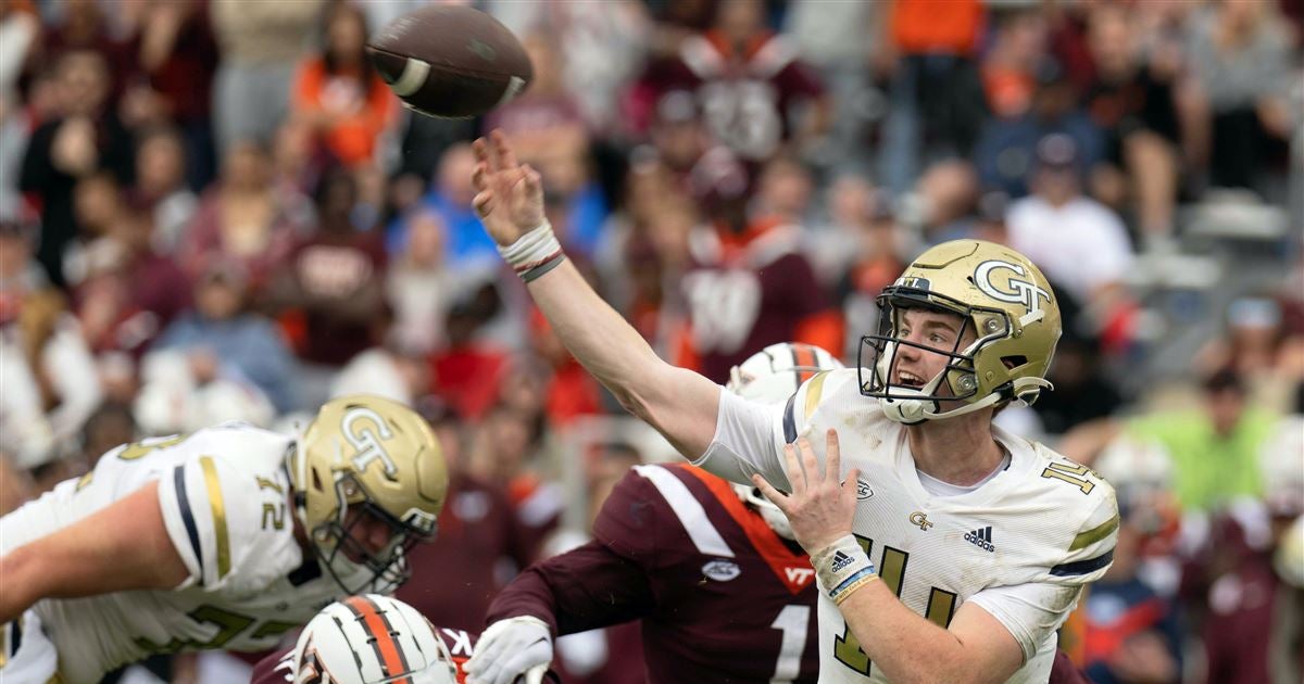 Georgia Tech QB Zach Pyron suffers season-ending injury before UNC ...