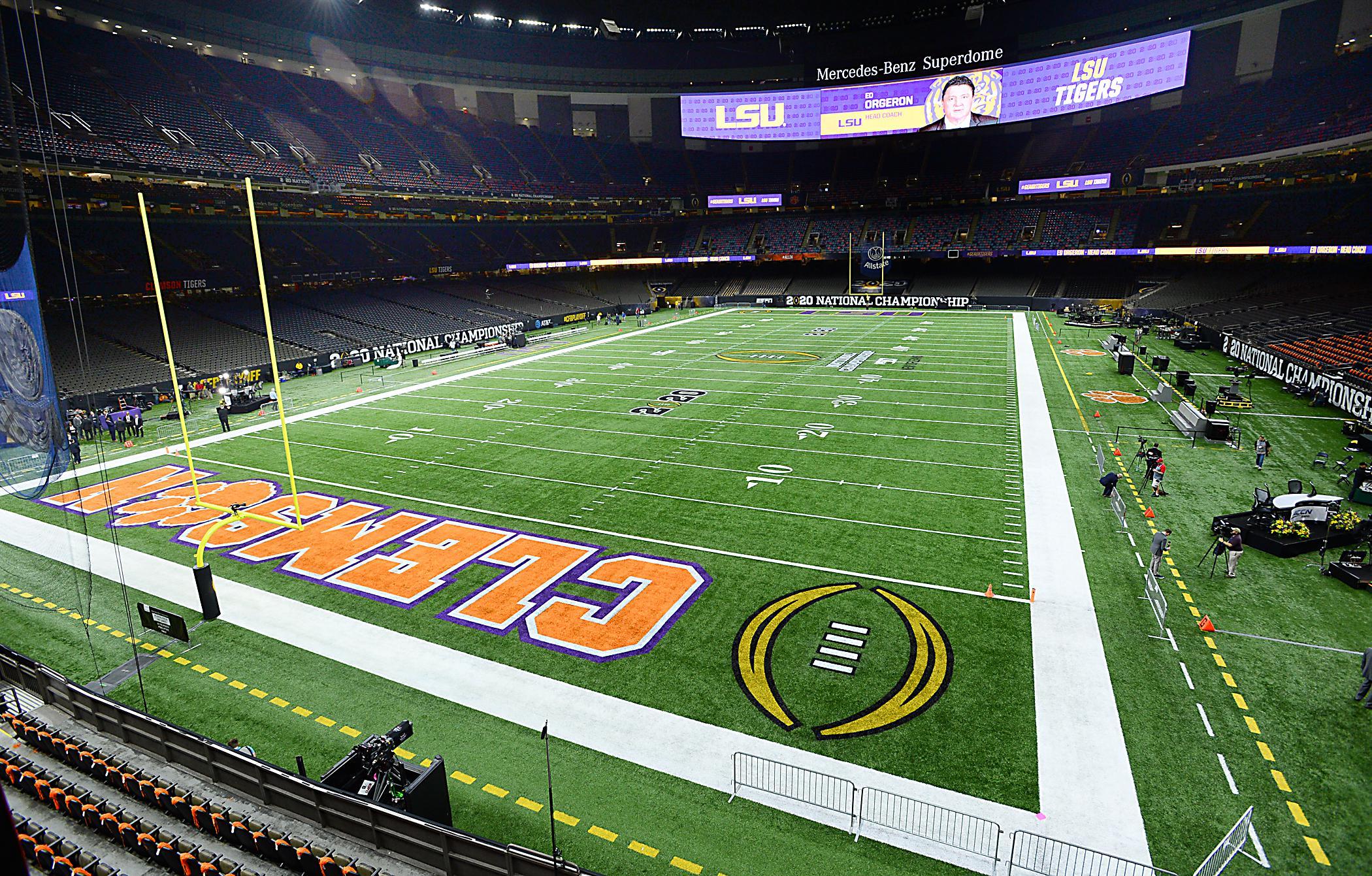 OSU end zone is black in Miami!