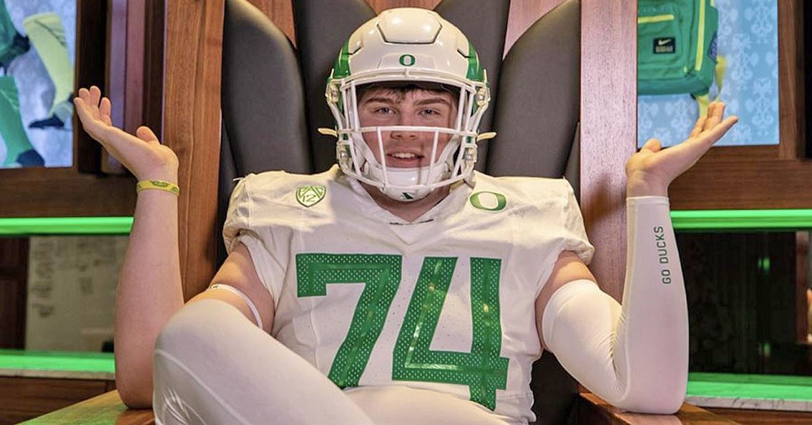OL Payton Stewart talks about his Oregon unofficial visit