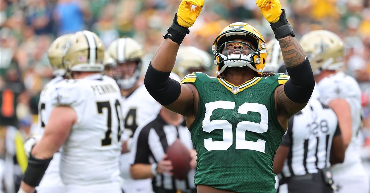 'Passionate' Rashan Gary notches first three-sack game in Packers ...