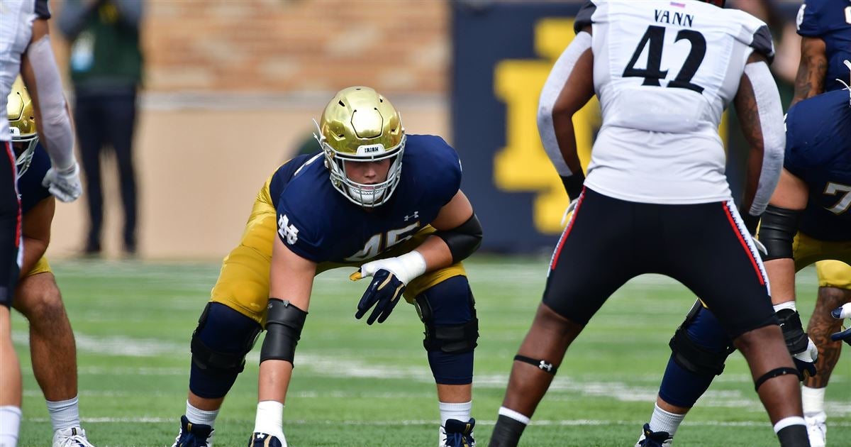 Notre Dame OL Joe Alt Named to Freshman of the Year Watch List