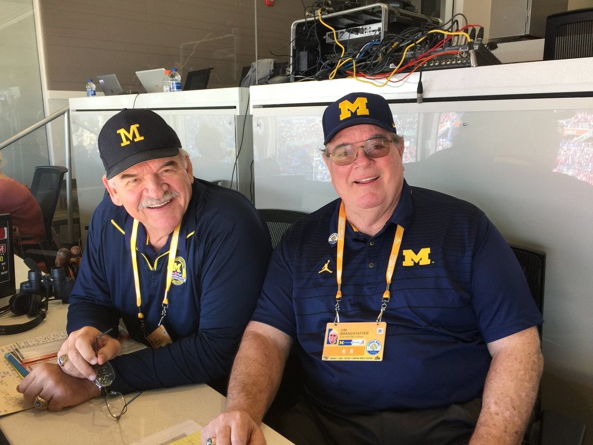 Michigan football: Radio broadcasters Jim Brandstatter, Dan Dierdorf ...