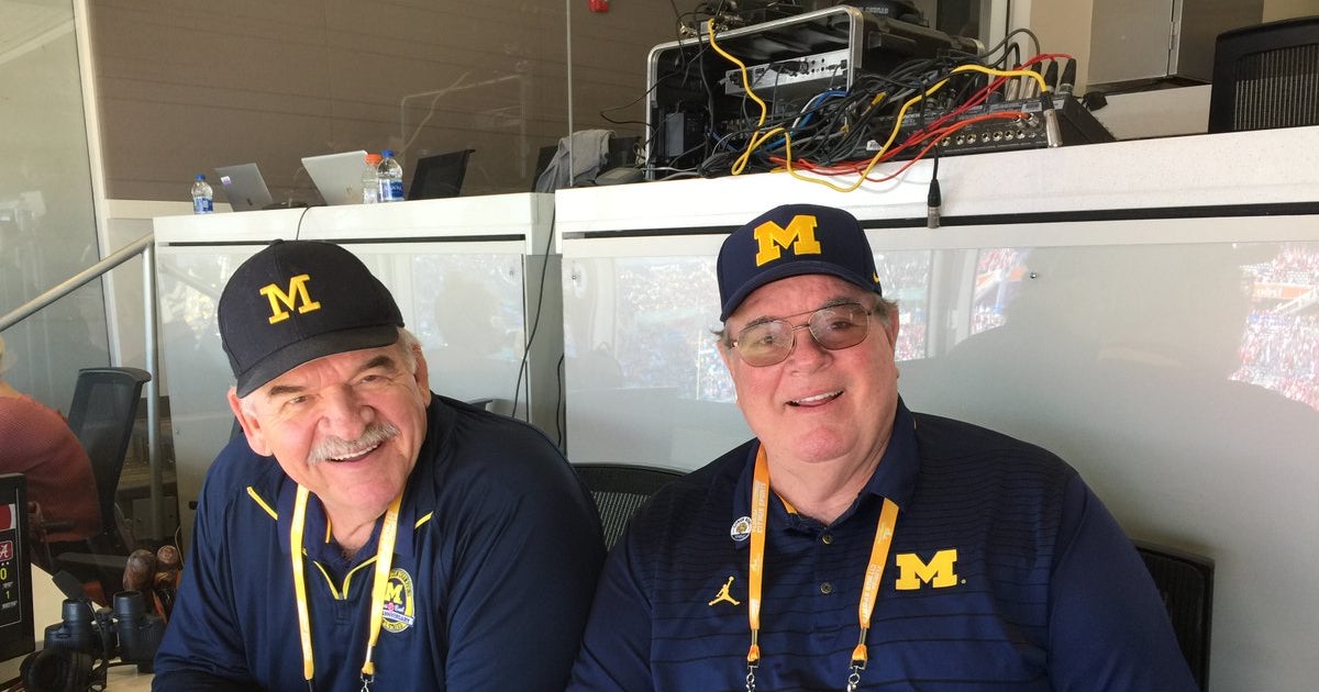 Michigan football: Radio broadcasters Jim Brandstatter, Dan Dierdorf ...