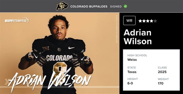 Officially a Buff: Texas WR Adrian Wilson finally found his final fit ...