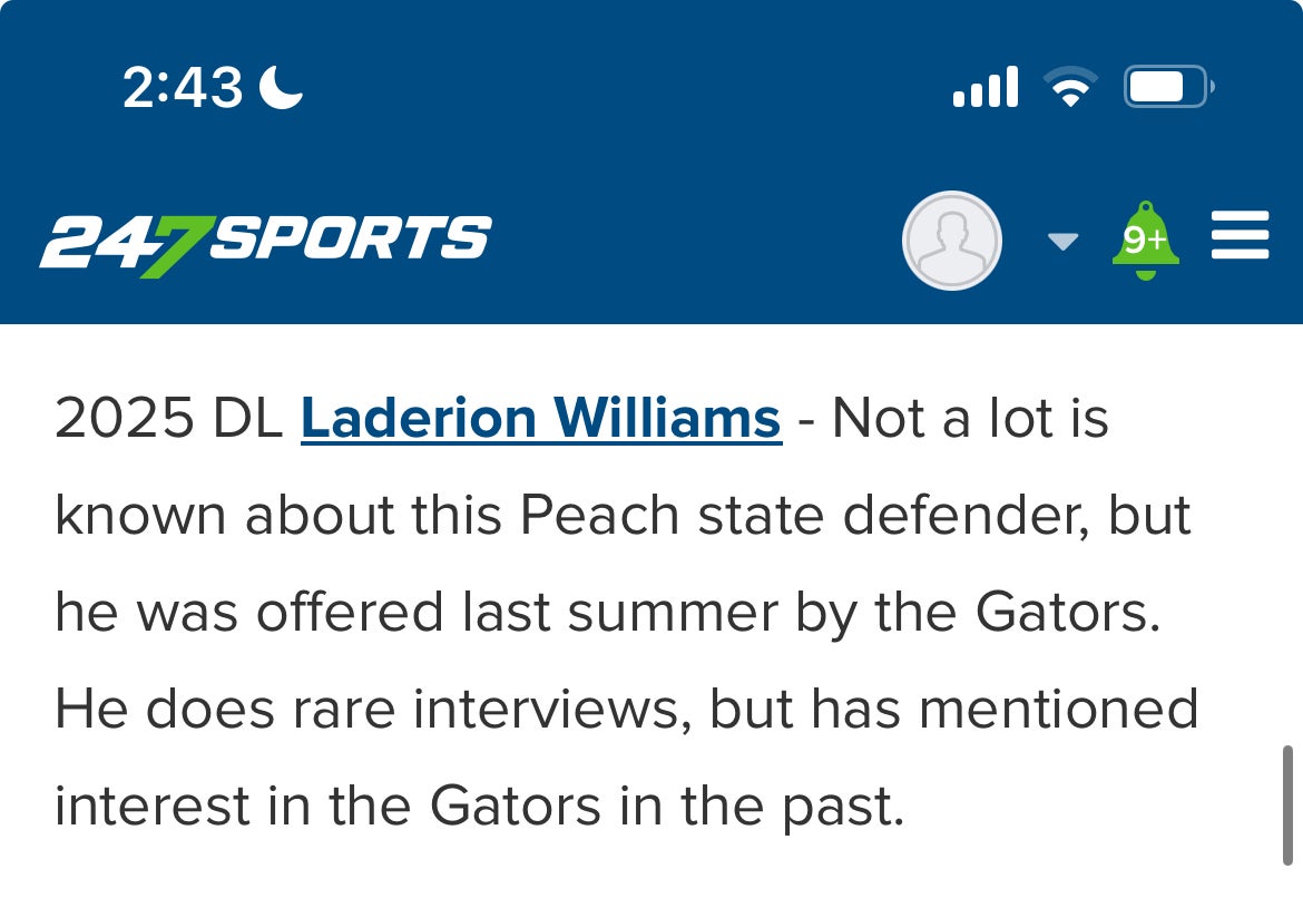 UNC Signs Ga. DT Laderion Williams