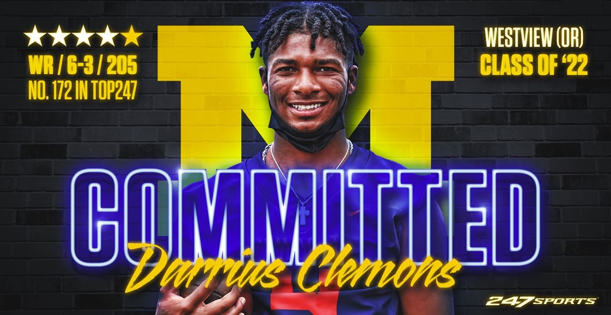 Four-star WR Darrius Clemons announces for Michigan