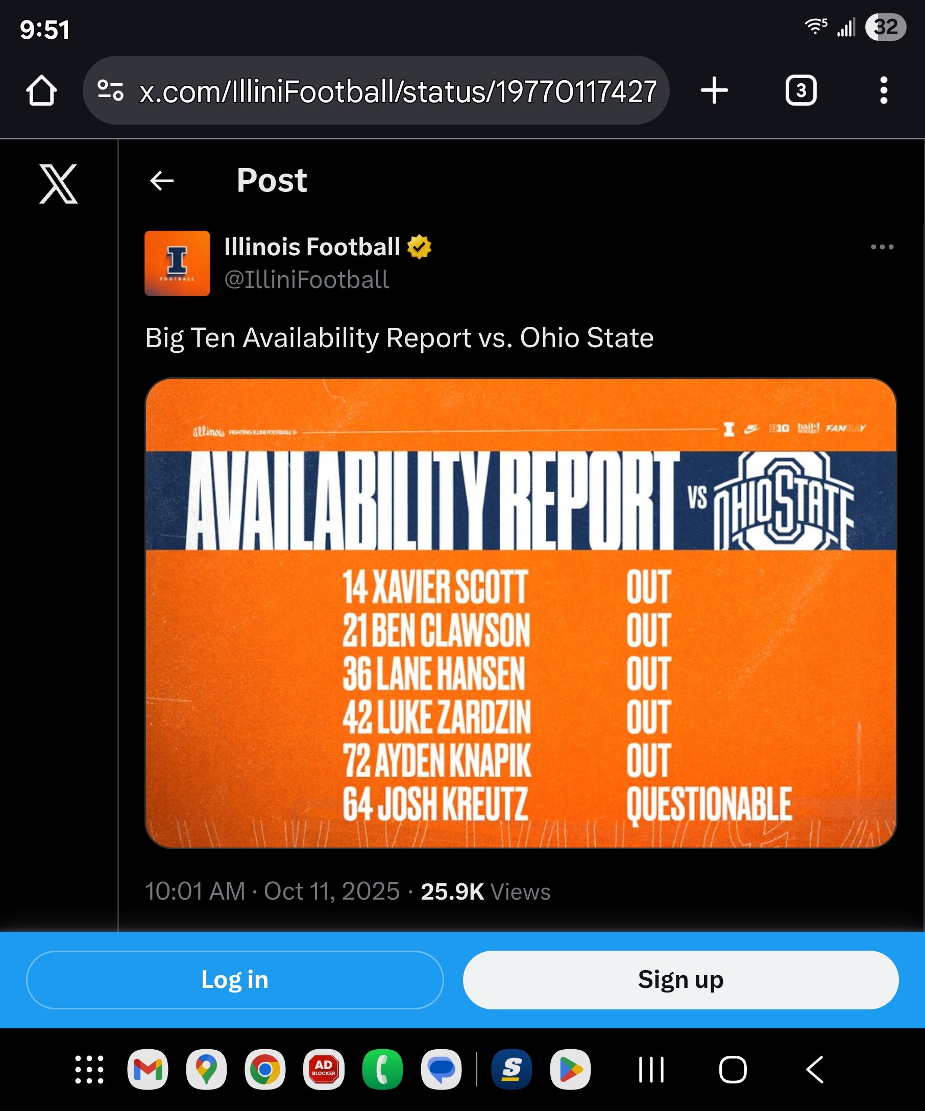 OSU cry babies