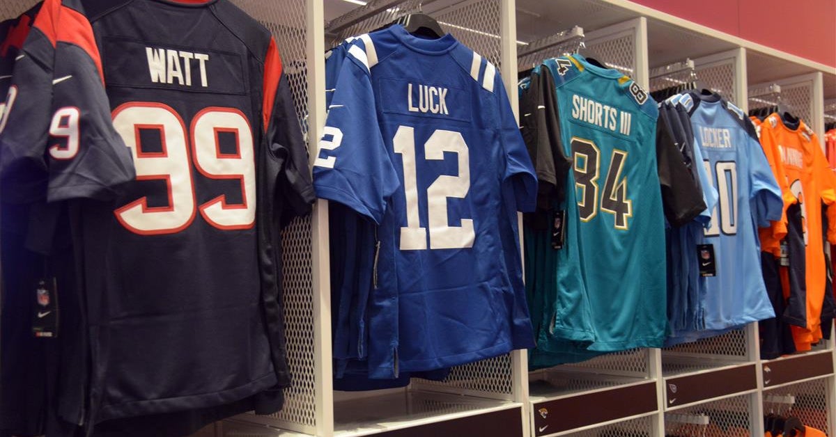 Top selling NFL jerseys by state