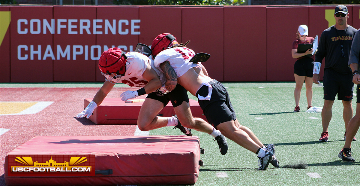 Sights and Sounds from USC fall camp practice No. 17 featuring ...