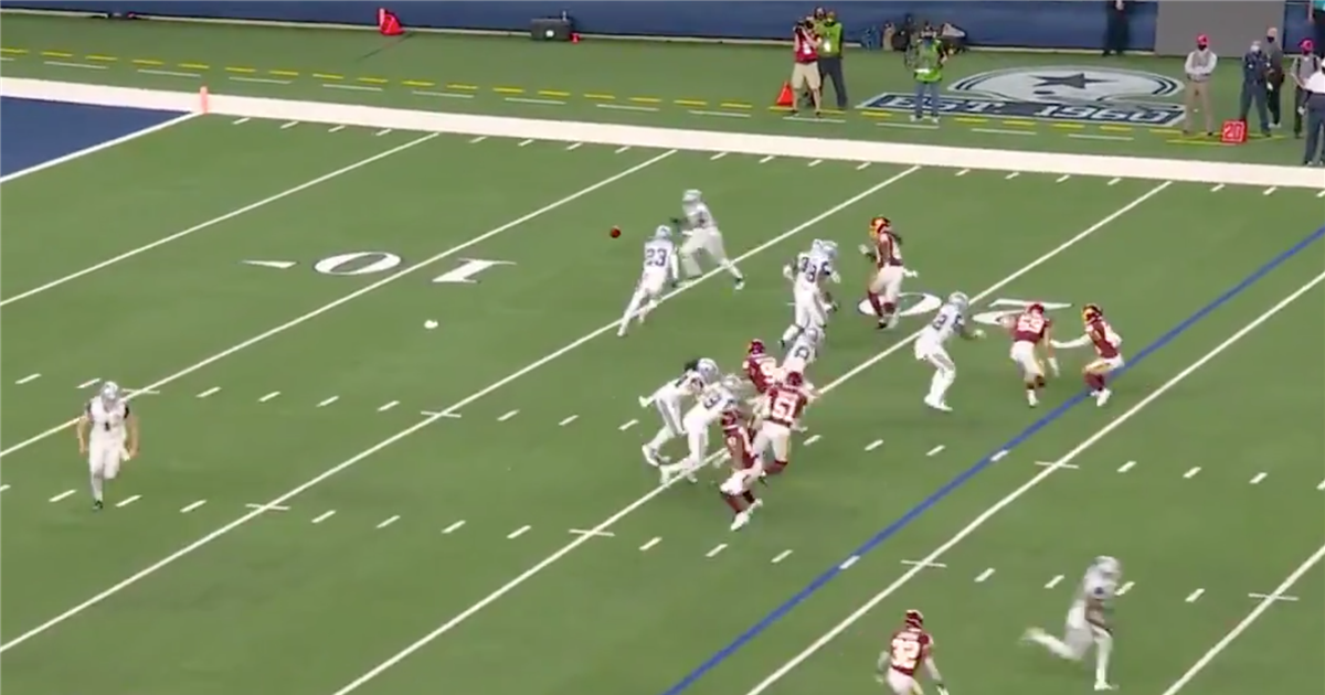 Watch: Cowboys fail wild fake punt against Washington