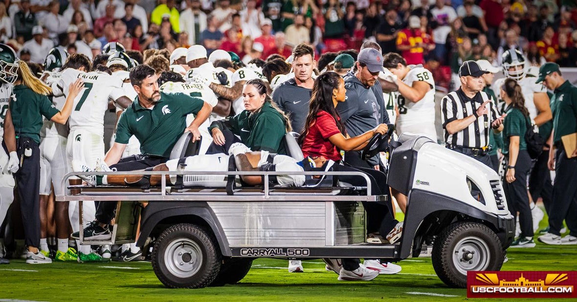 Injured Michigan State LB Wayne Matthews III flies back with team ...