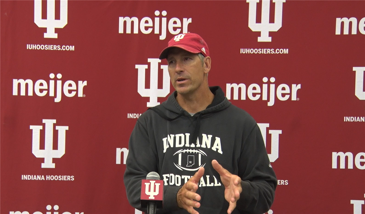 Indiana football fall camp Q&A video: Offensive line coach Bob Bostad