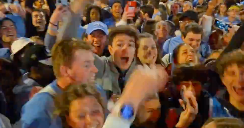 Cormac Ryan Rushes Franklin Street After UNC Beats Duke