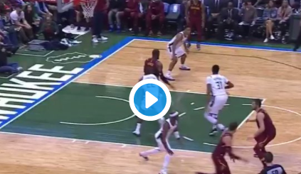 WATCH: LeBron bounce pass to Love reverse layup