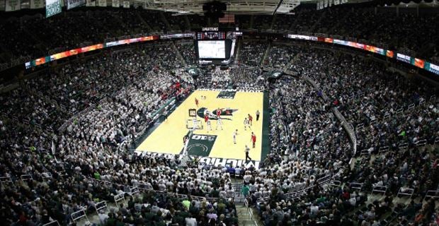 Breslin Center floor has new look