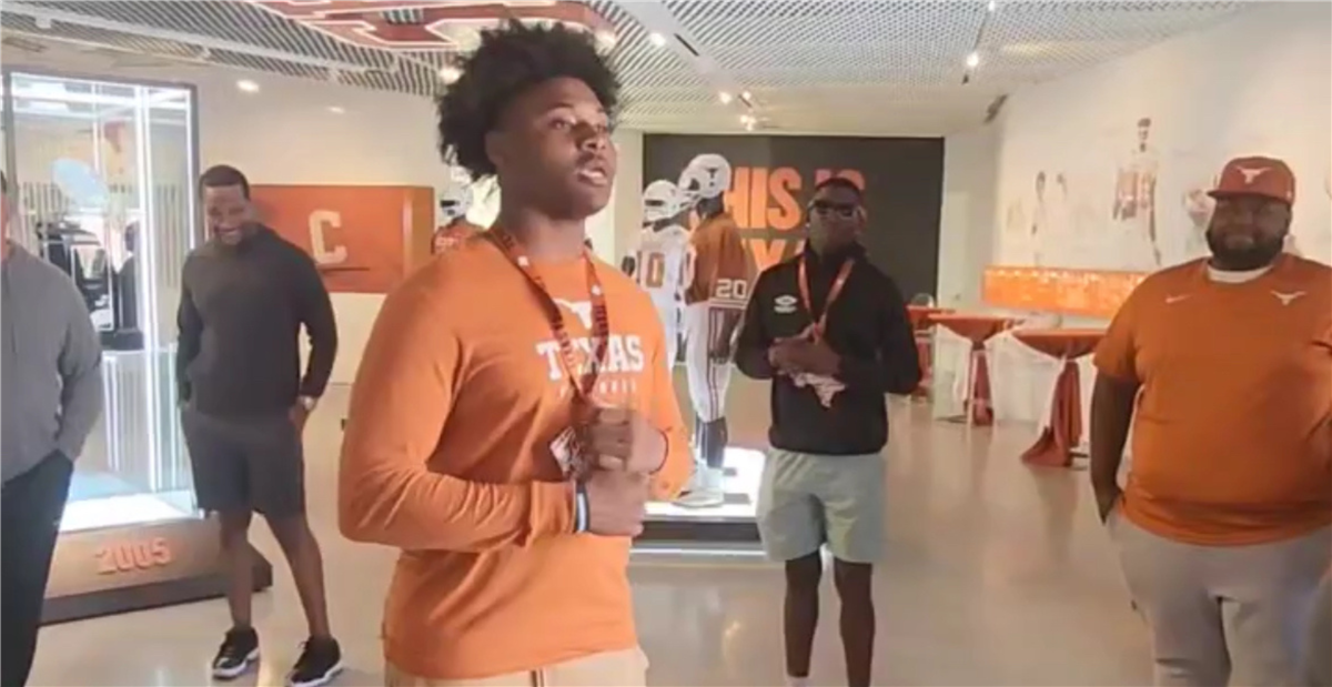 WATCH: The moment Dallas Skyline Top247 LB Elijah "Bo" Barnes gave his ...