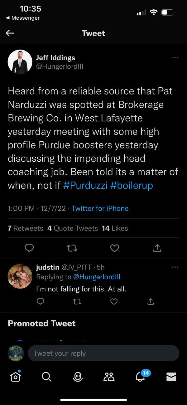 Narduzzi May Be Top Candidate for Purdue Job