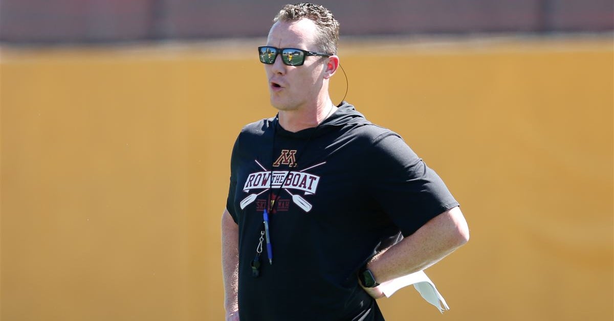 Minnesota OC Greg Harbaugh will work in tandem with new QB1 Max Brosmer