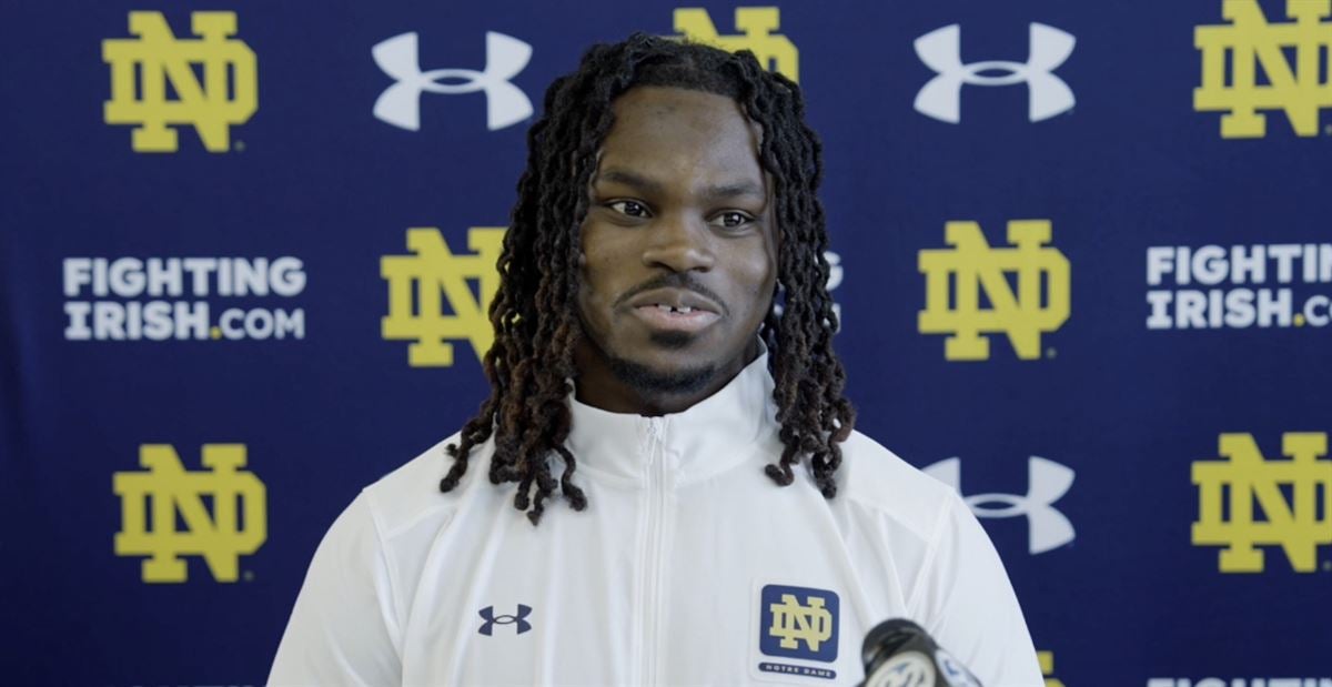 VIDEO: Jayden Harrison Talks Transfer to Notre Dame, Early Observations