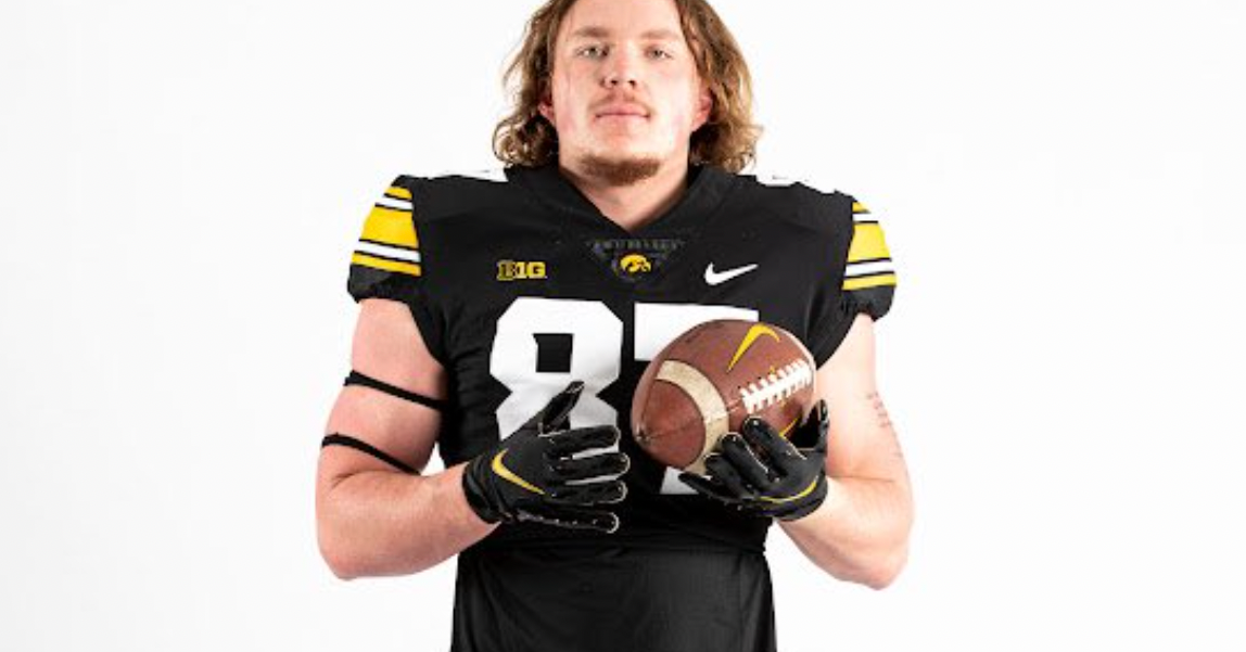 Dordt University tight end Hayden Large commits to Iowa football as a ...