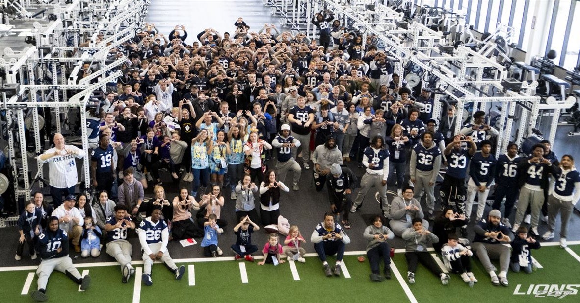 PHOTOS: Penn State football welcomes THON families to Lasch Building