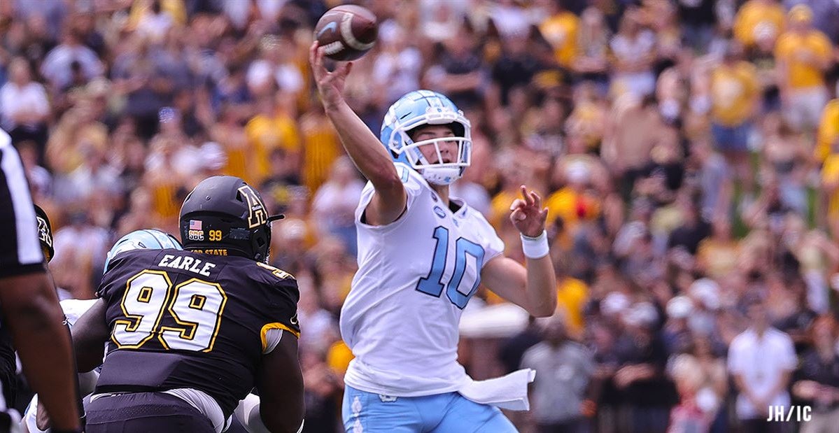 UNC QB Drake Maye Wins Maxwell Award Player of the Week