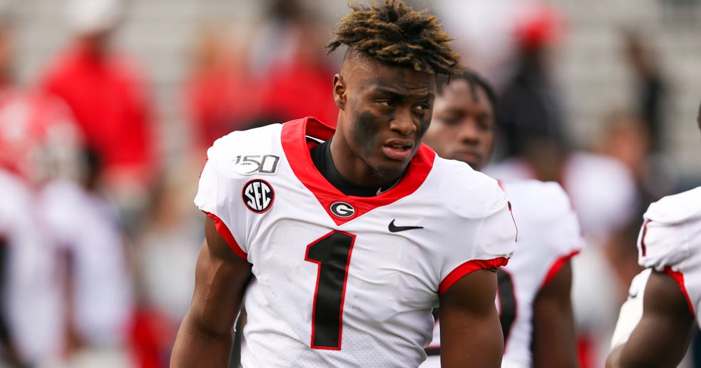 WATCH: UGA WR George Pickens beats pass interference on TD catch