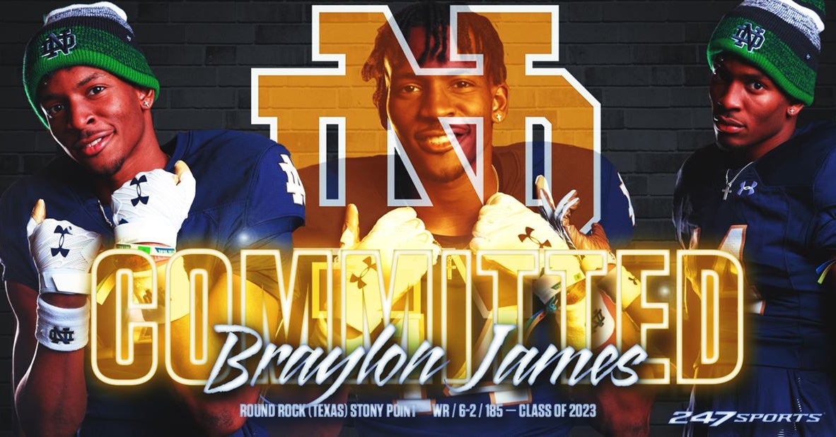 BREAKING: Top100 WR Braylon James Commits to Notre Dame