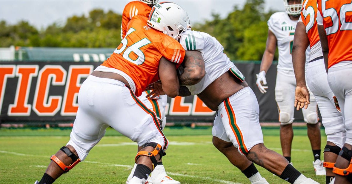 PHOTOS: First look at the offensive linemen in pads