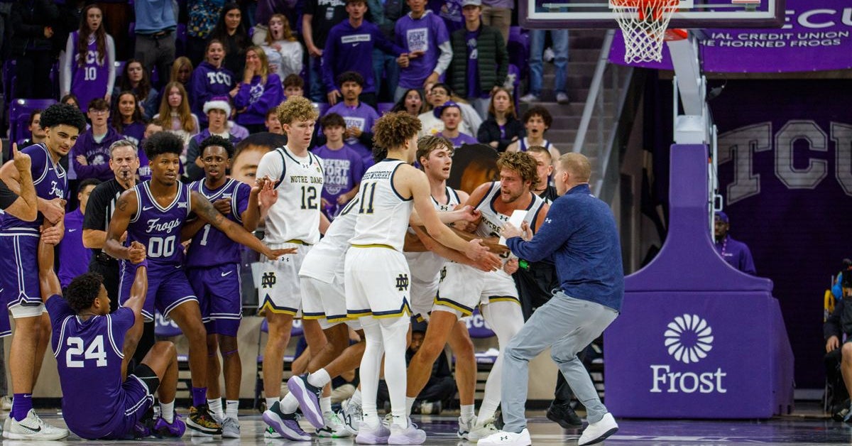 TCU lets halftime lead slip away, falls to Notre Dame in overtime, 87-85