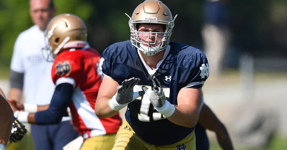 Notre Dame's Josh Lugg ready to step up for the Fighting Irish