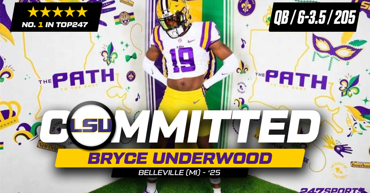 Nation's No. 1 recruit in five-star QB Bryce Underwood commits to LSU