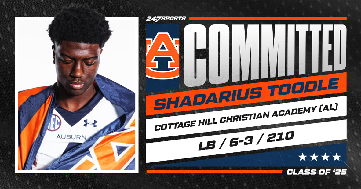 Toodle is a Tiger: 4-star 2026 LB Shadarius Toodle commits to Auburn at ...