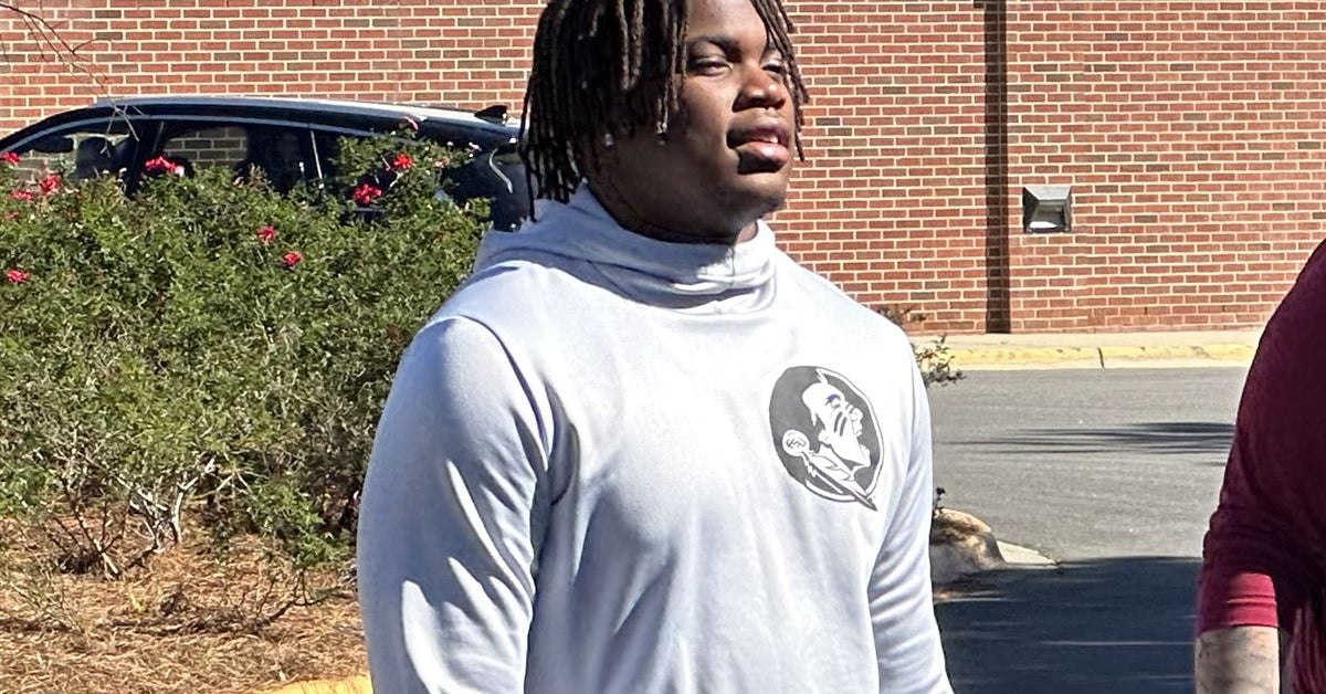 FSU offensive line coach Alex Atkins spends the day checking in on ...