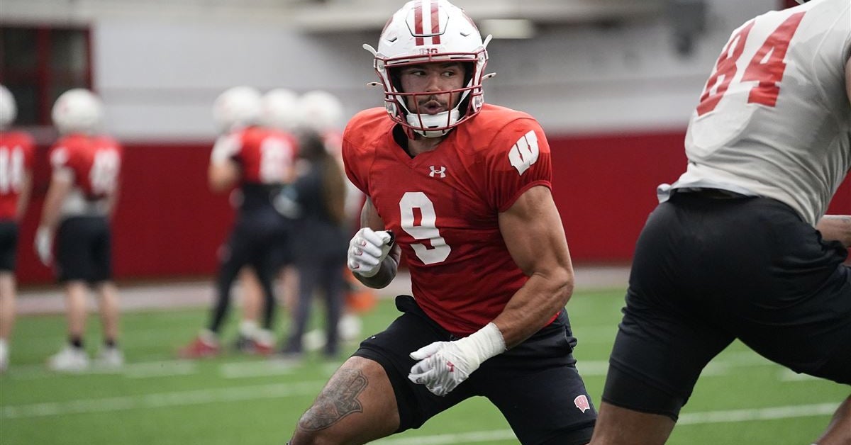 Safety Austin Brown flying to the football in active fall camp performance