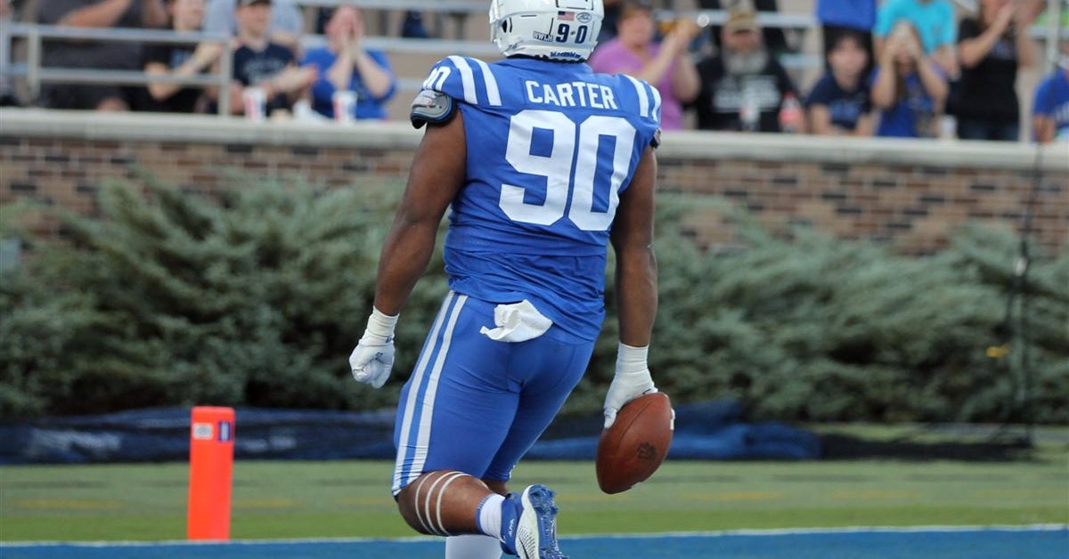 Duke's DeWayne Carter Selected to AFCA Good Works Team