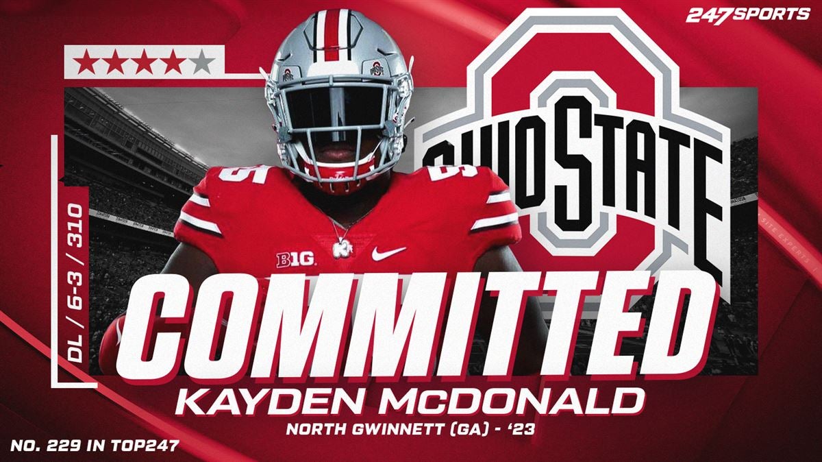 BREAKING: Four-star D-tackle Kayden McDonald commits to Ohio State